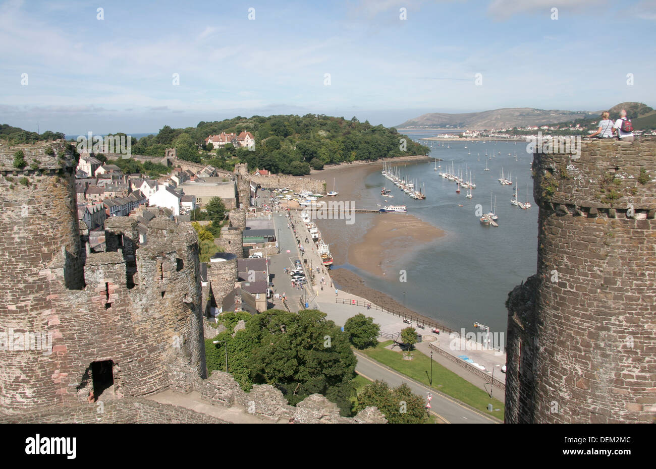Vista dal castello di conwy immagini e fotografie stock ad alta ...