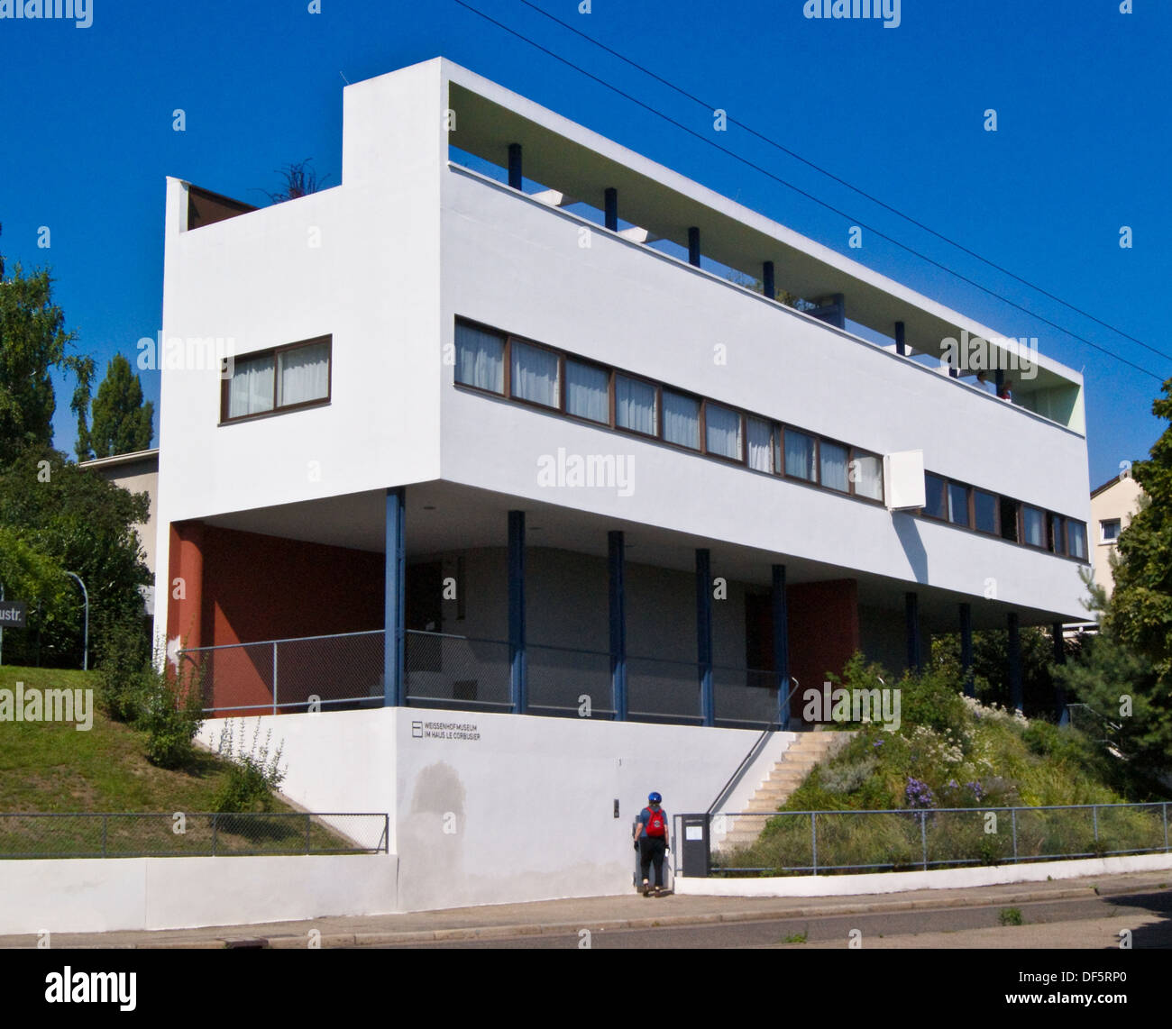 Le Corbusier casa 1927 Rathenaustrasse Weissenhofsiedlung Weissenhof ...