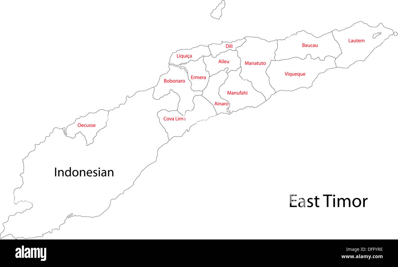 Mappa di timor leste immagini e fotografie stock ad alta risoluzione ...