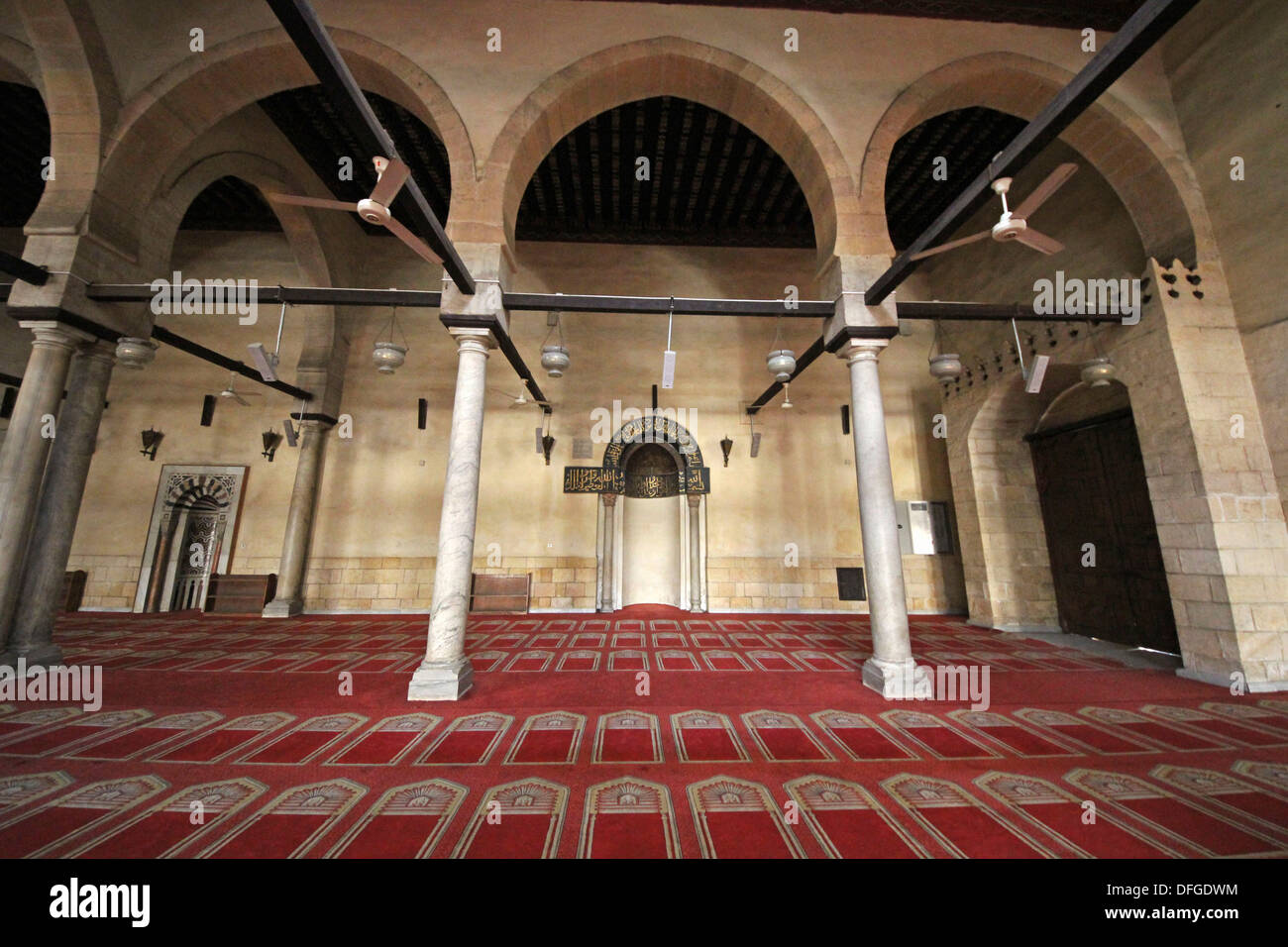 Interior al azhar mosque cairo egypt immagini e fotografie stock ad ...