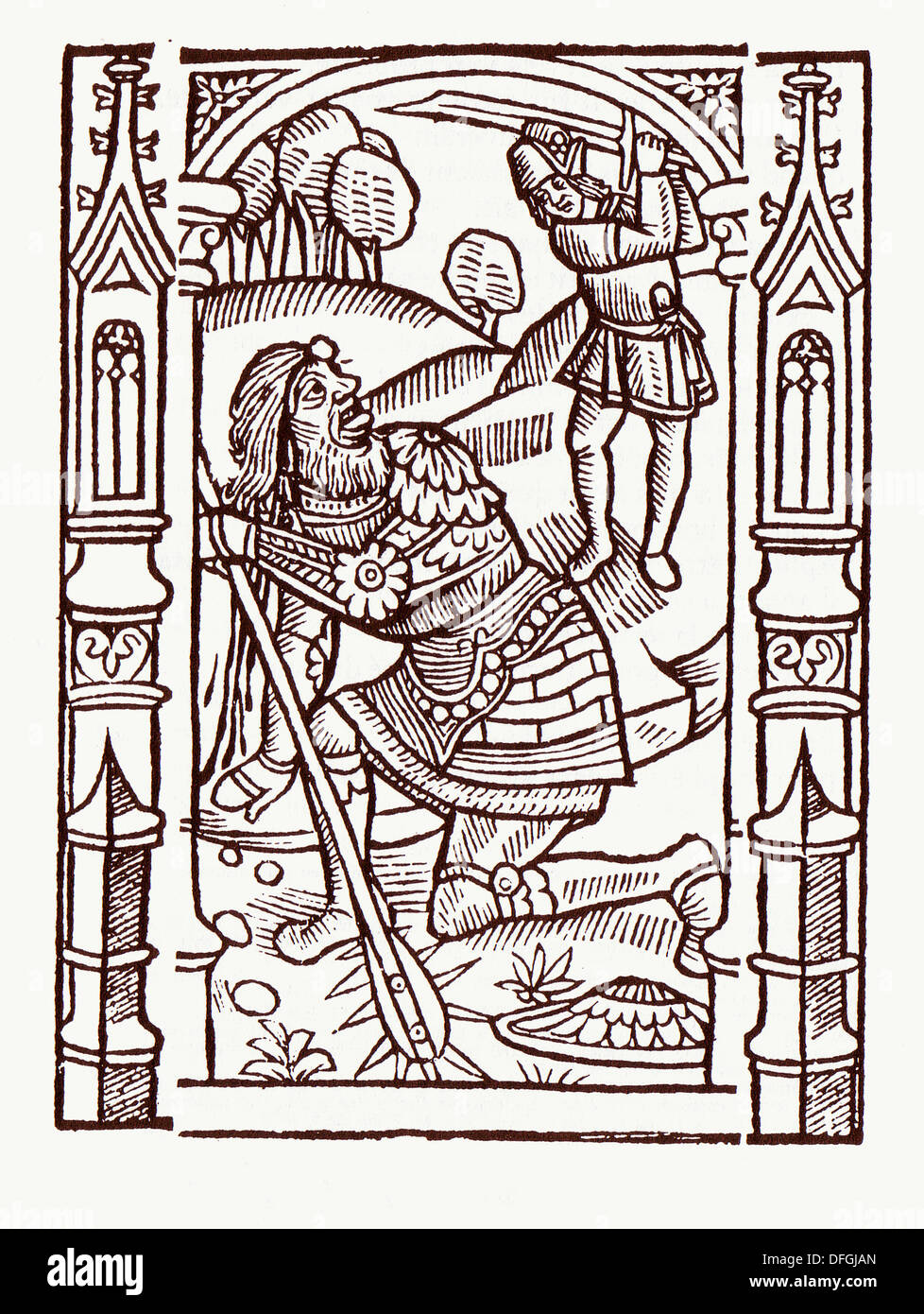 David e golia disegno immagini e fotografie stock ad alta risoluzione ...