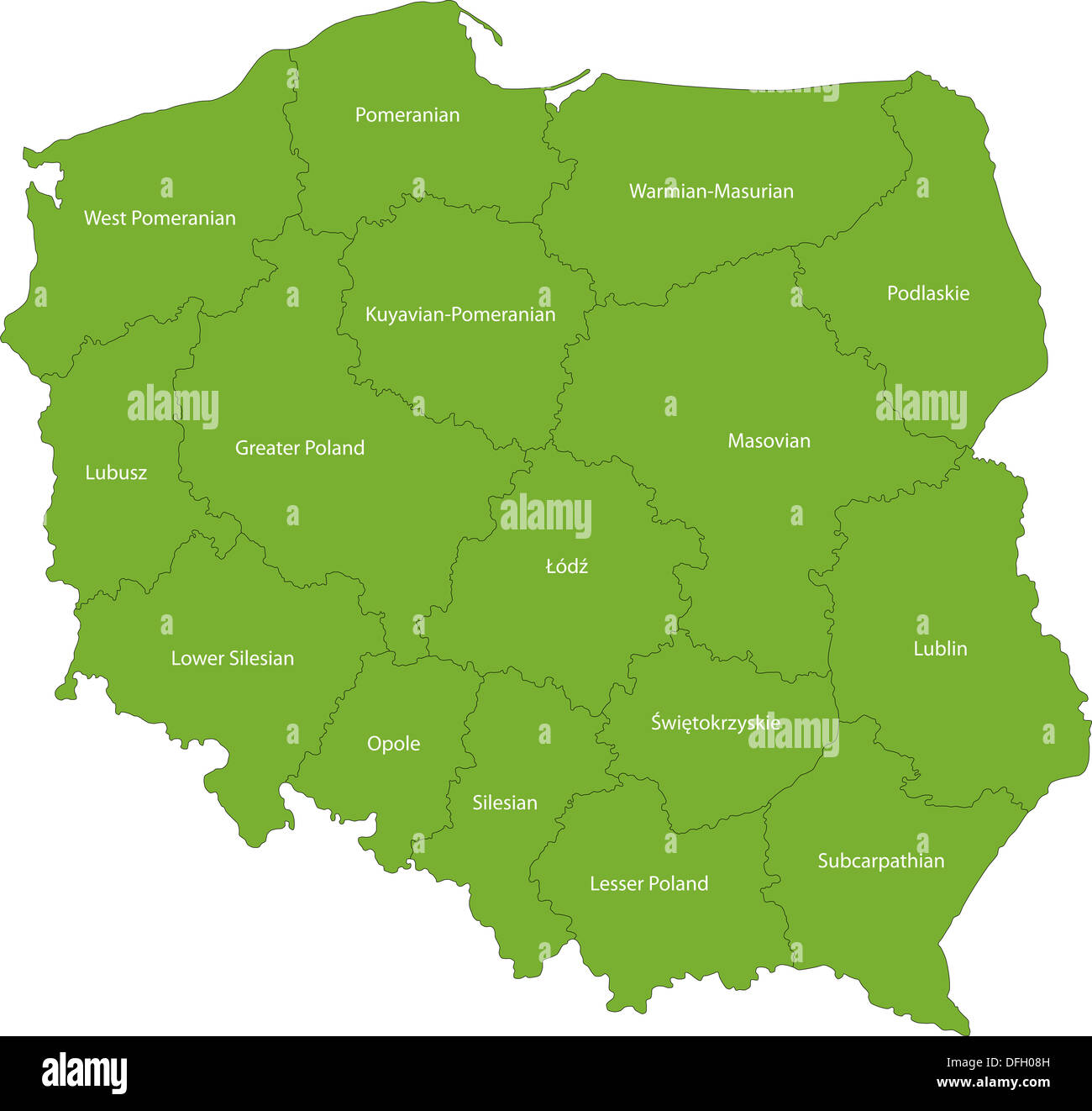 Polonia cartina immagini e fotografie stock ad alta risoluzione - Alamy