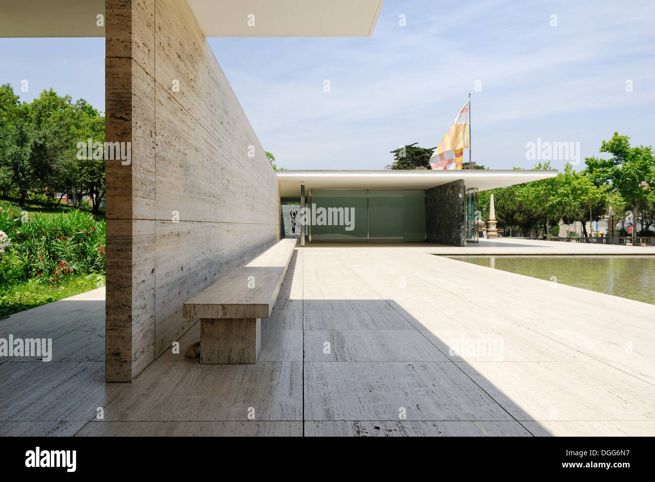 Padiglione di Barcellona, ricostruito Padiglione Tedesco per il 1929 ...