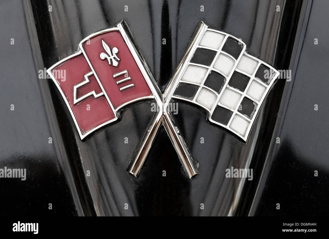 Attraversato bandiere logo corvetta immagini e fotografie stock ad alta ...