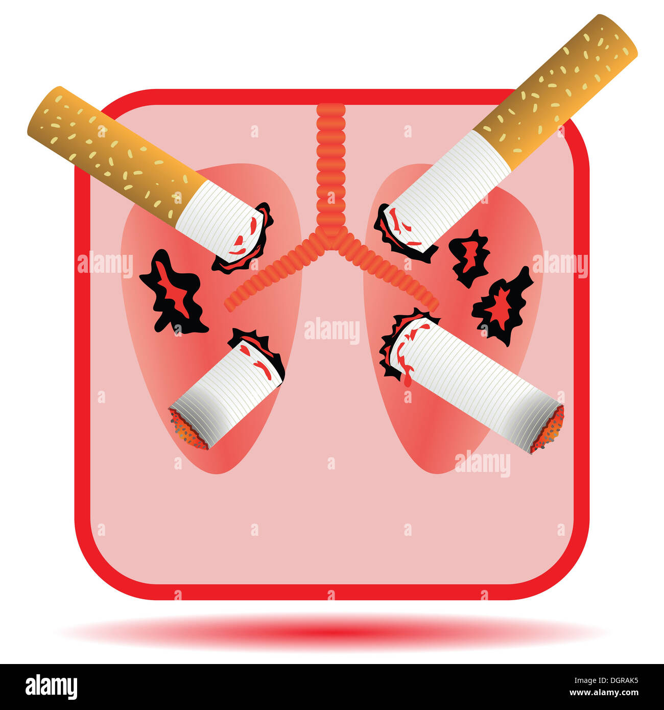 Il fumo di sigarette vieta il segno immagini e fotografie stock ad alta ...