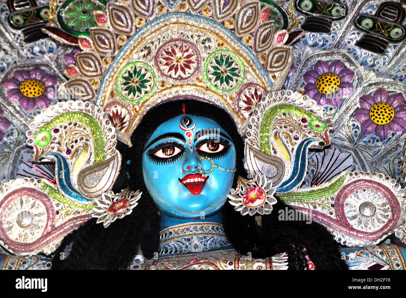 Goddess kali kolkata india immagini e fotografie stock ad alta ...