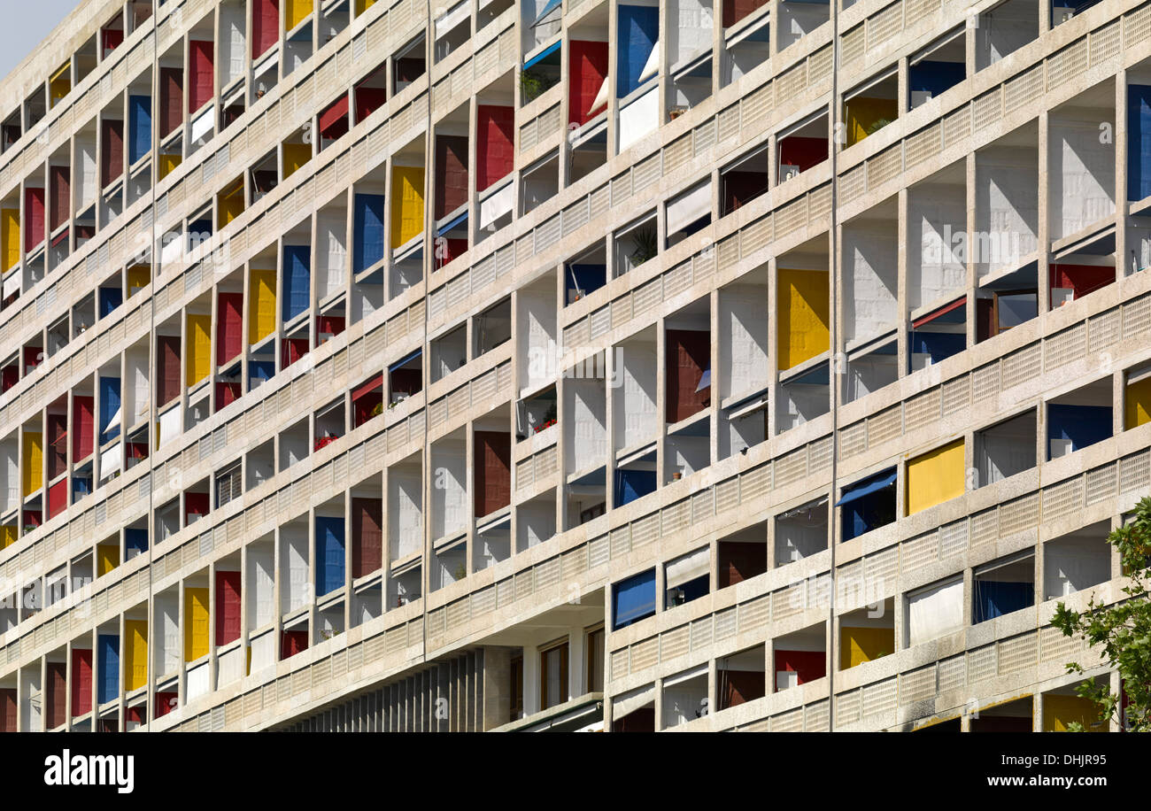 Unite d'habitation, Marsiglia, Francia. Architetto: Le Corbusier, 1952 ...