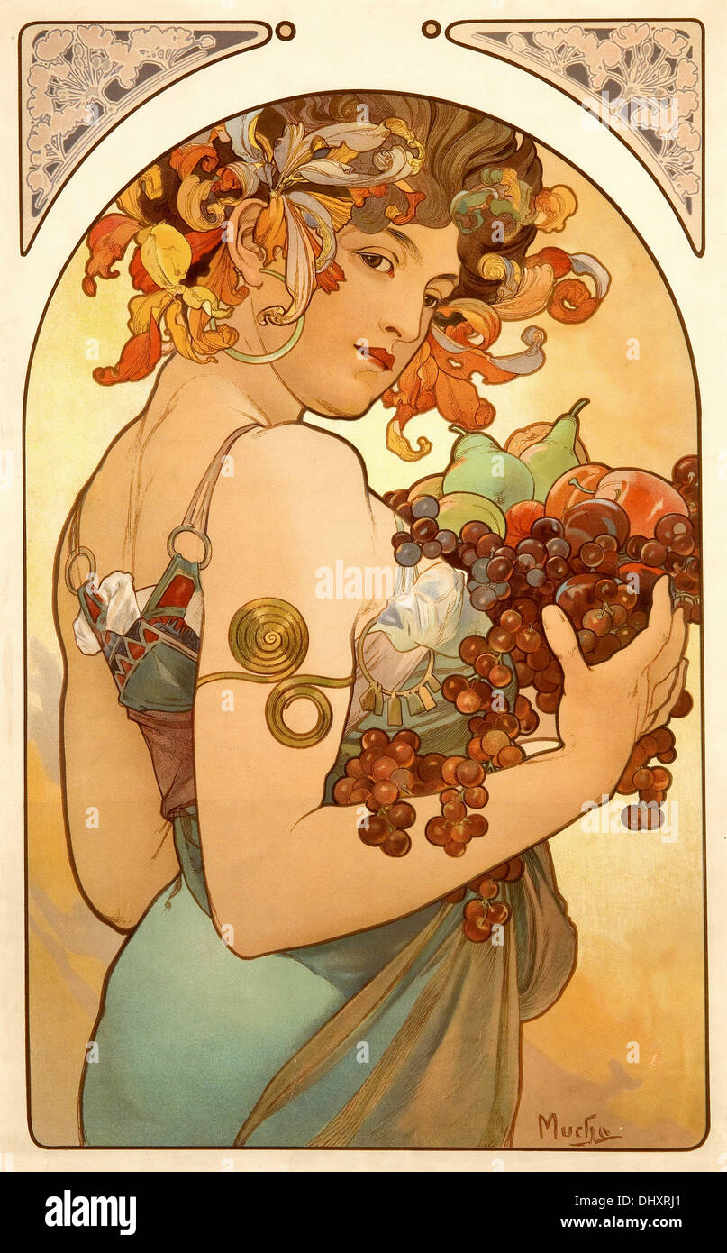 Art nouveau di mucha immagini e fotografie stock ad alta risoluzione ...