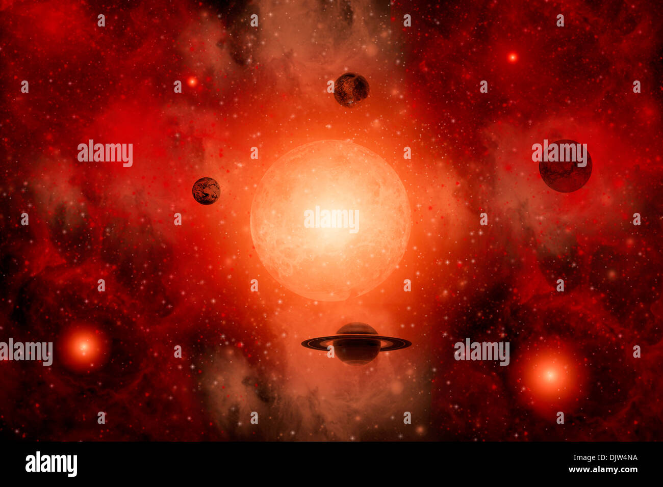 Pianeti del sistema solare da colorare immagini e fotografie stock ad ...