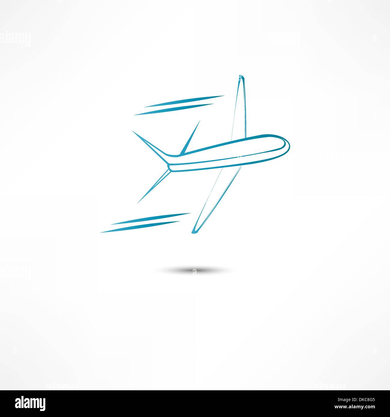 Aeroplano stilizzato Immagini Vettoriali Stock - Alamy