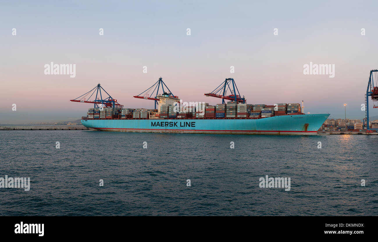 Nave porta container maersk classe e immagini e fotografie stock ad ...