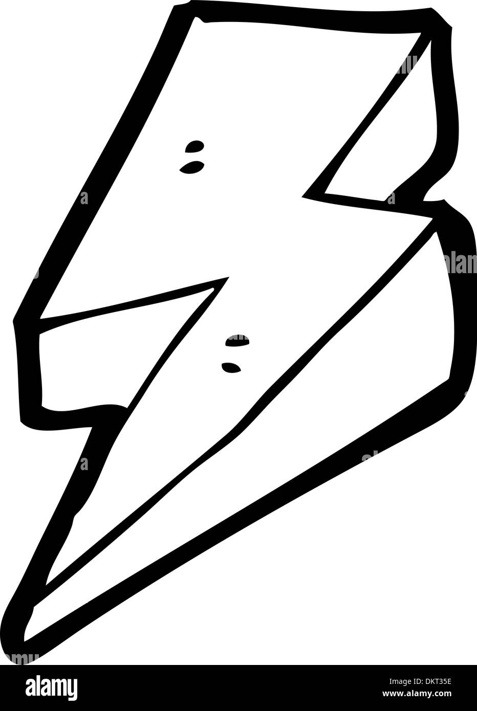 Cartoon lightning bolt Foto e Immagini Stock in Bianco e Nero - Alamy