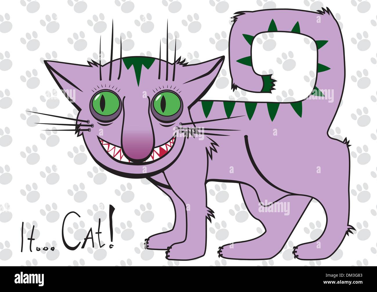 Cartoon cat Immagini Vettoriali Stock - Alamy