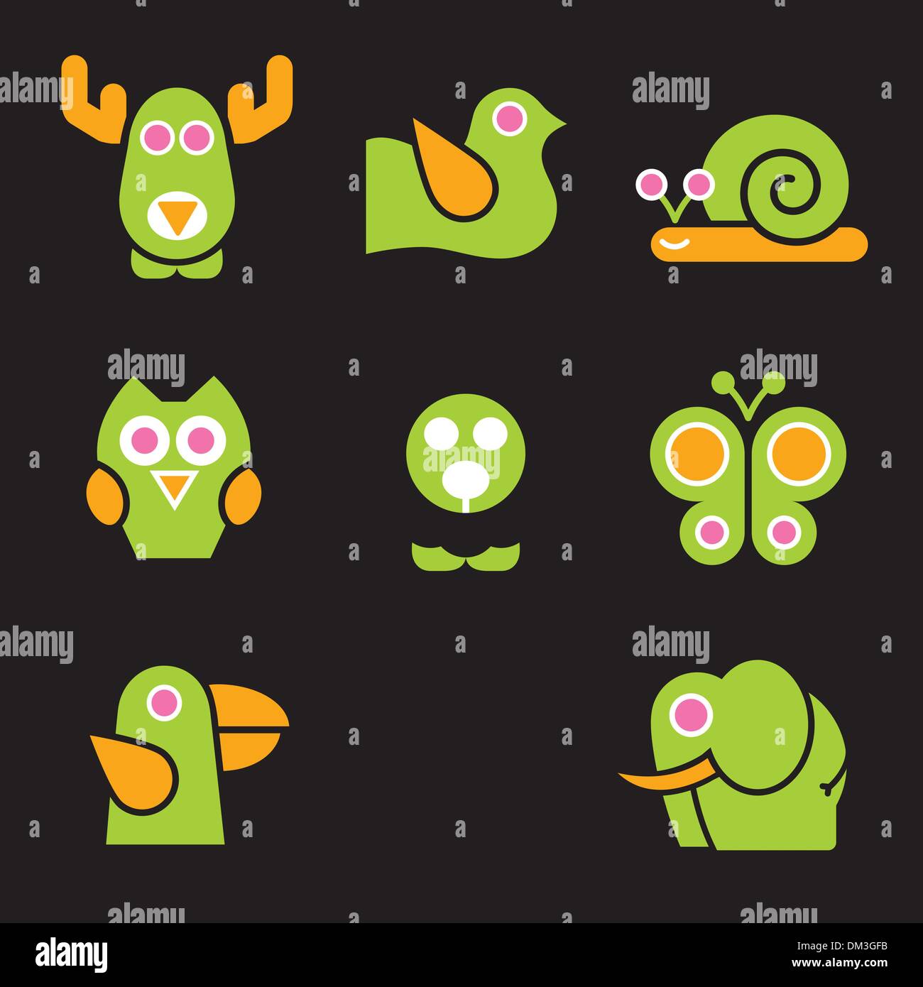 Animali stilizzati immagini e fotografie stock ad alta risoluzione - Alamy