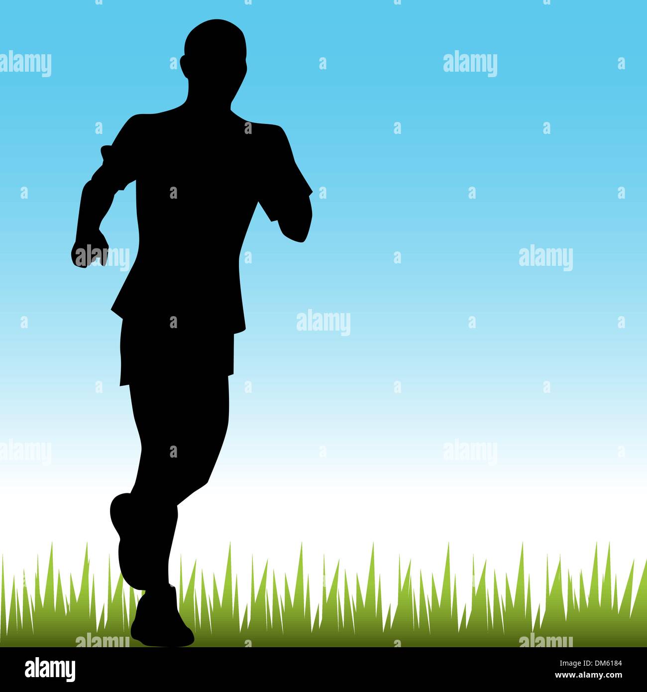 Drawing athletic runner sport active Immagini Vettoriali Stock - Alamy