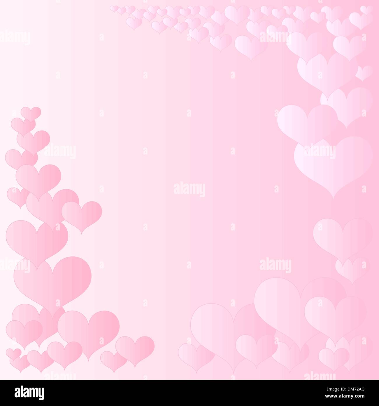 Cornice di cuori colorati Immagini Vettoriali Stock - Alamy