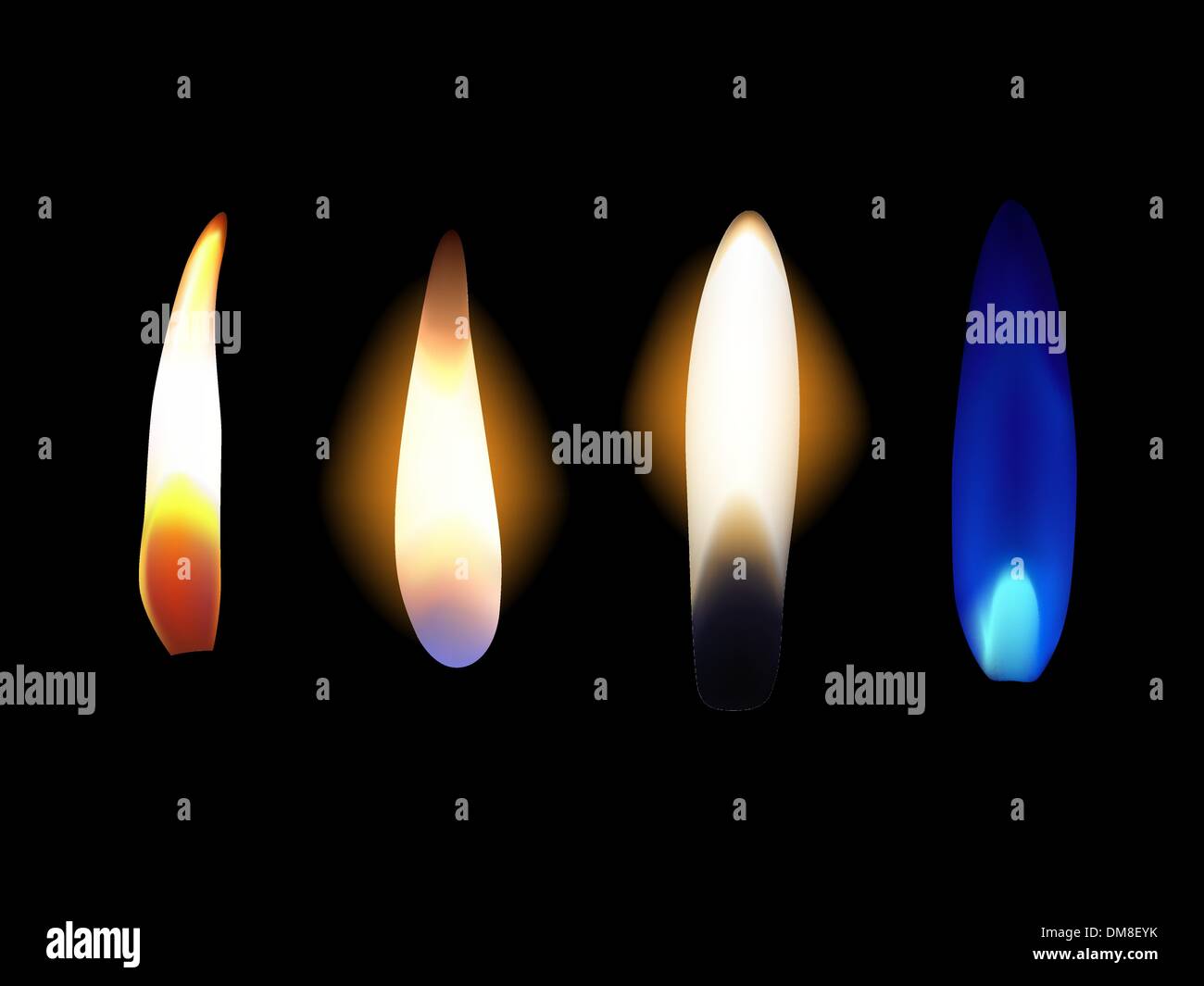 Fiamme nere Immagini Vettoriali Stock - Alamy