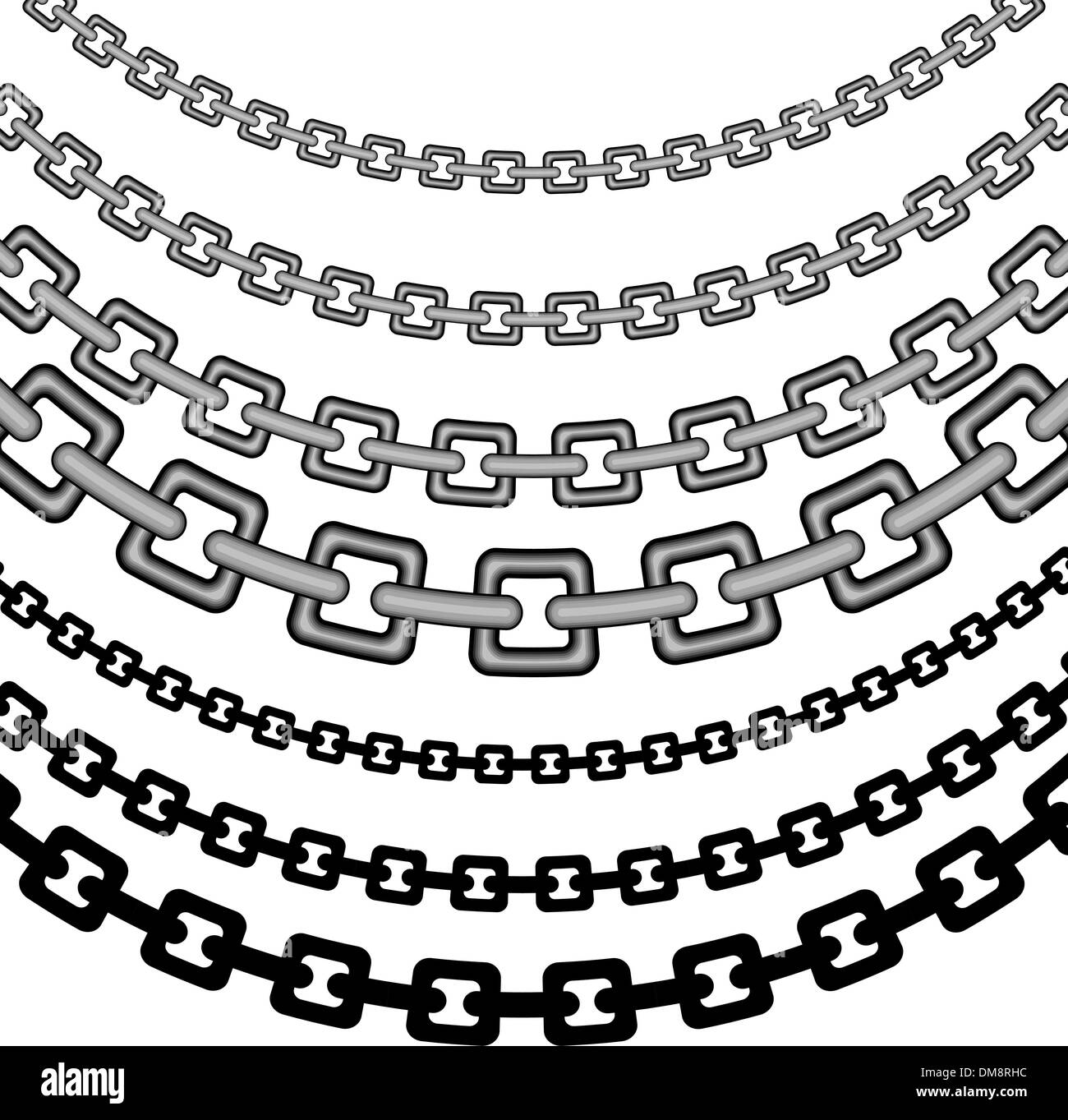 Catene curve Immagini Vettoriali Stock - Alamy