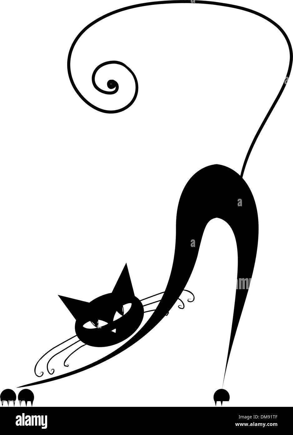 Sagoma di gatto nero Immagini Vettoriali Stock - Pagina 2 - Alamy