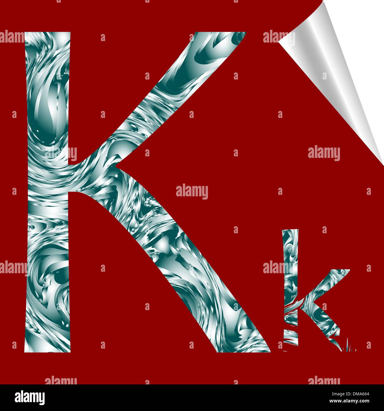 K letra alfabeto immagini e fotografie stock ad alta risoluzione - Alamy