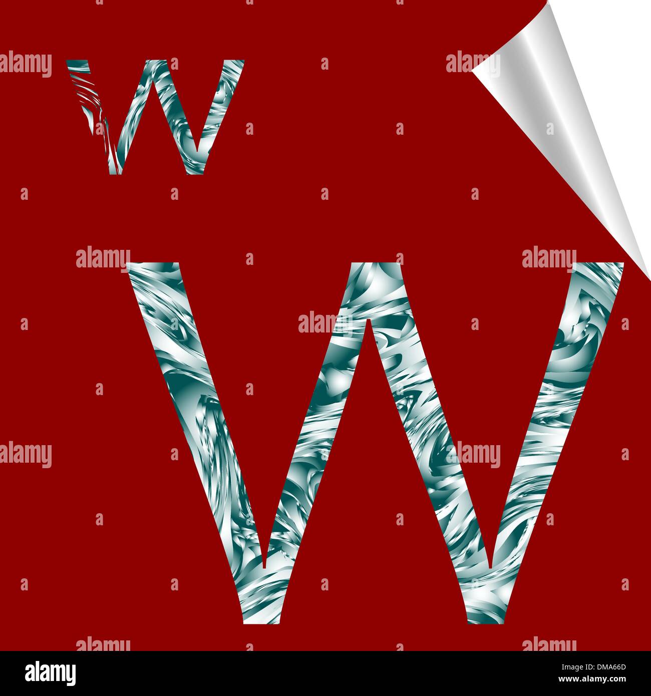 Alfabeto trasparente Immagini Vettoriali Stock - Alamy