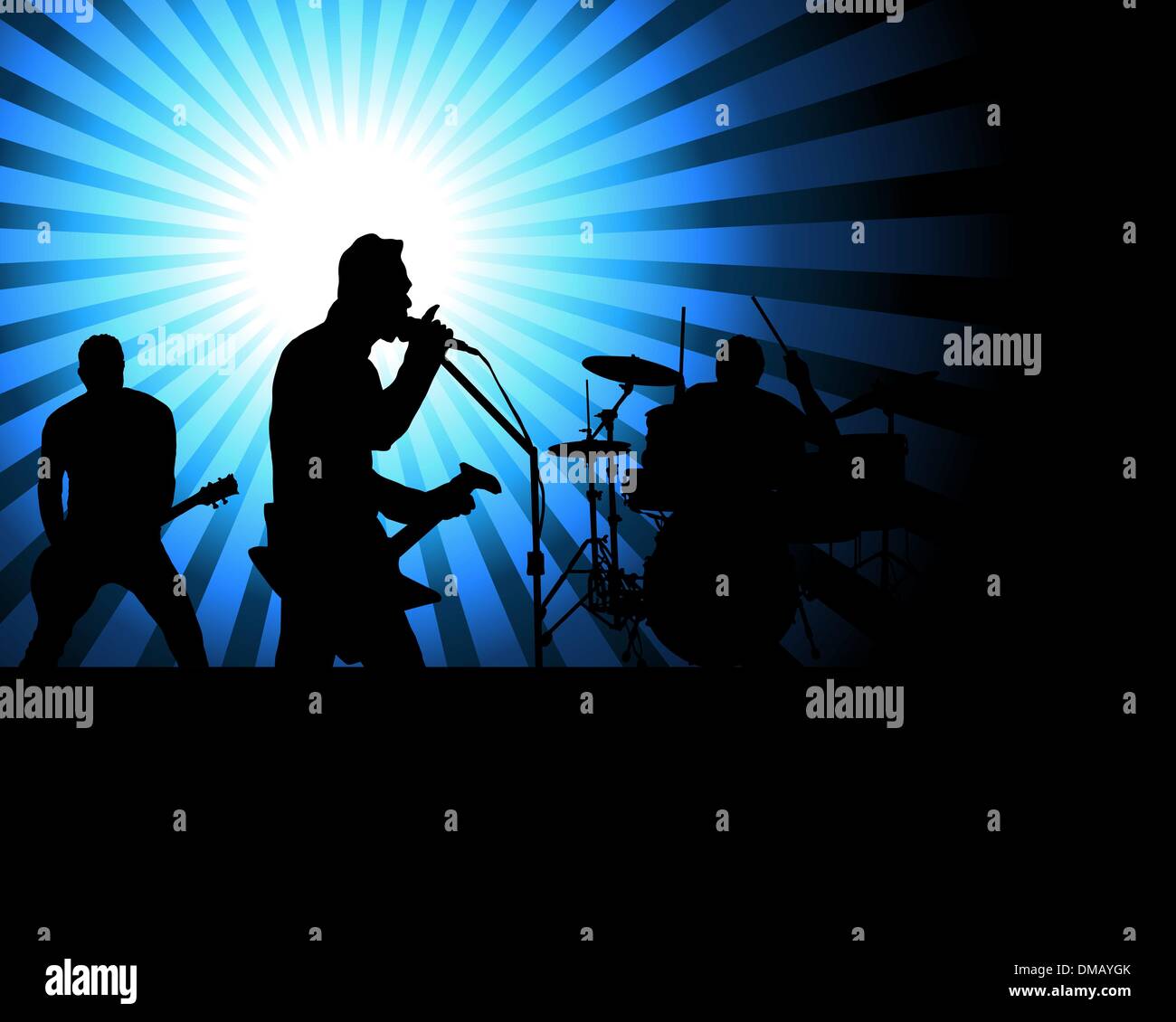 Band di cantanti rock Immagini Vettoriali Stock - Alamy