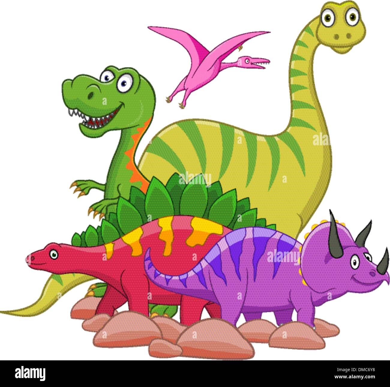 Diplodocus cartoon Immagini Vettoriali Stock - Alamy