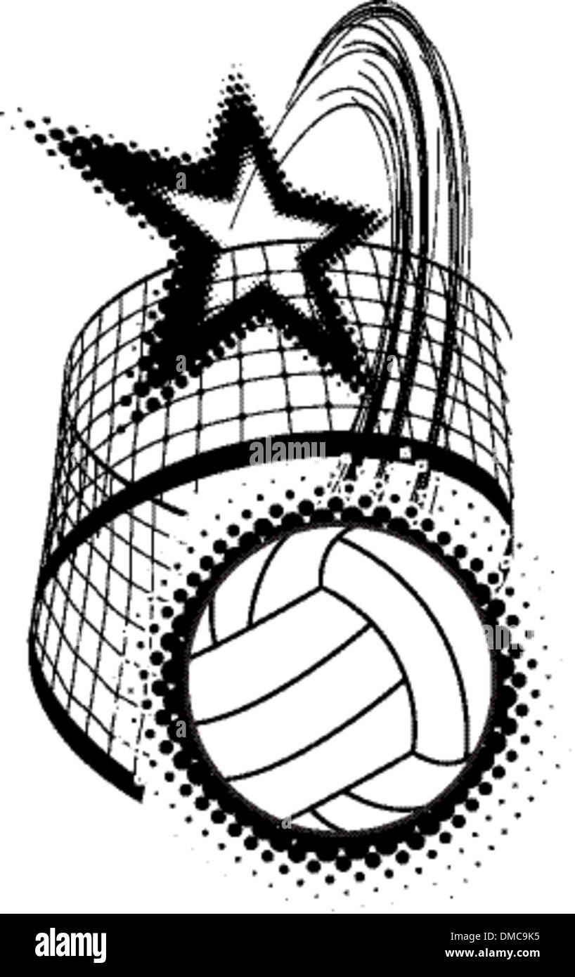 Simbolo di pallavolo Foto e Immagini Stock in Bianco e Nero - Alamy