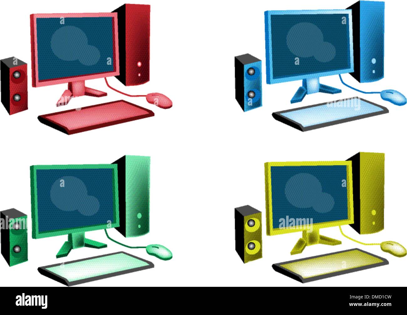 Computer desktop template icon immagini e fotografie stock ad alta ...