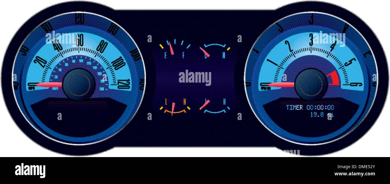 Tachimetro mph Immagini Vettoriali Stock - Alamy