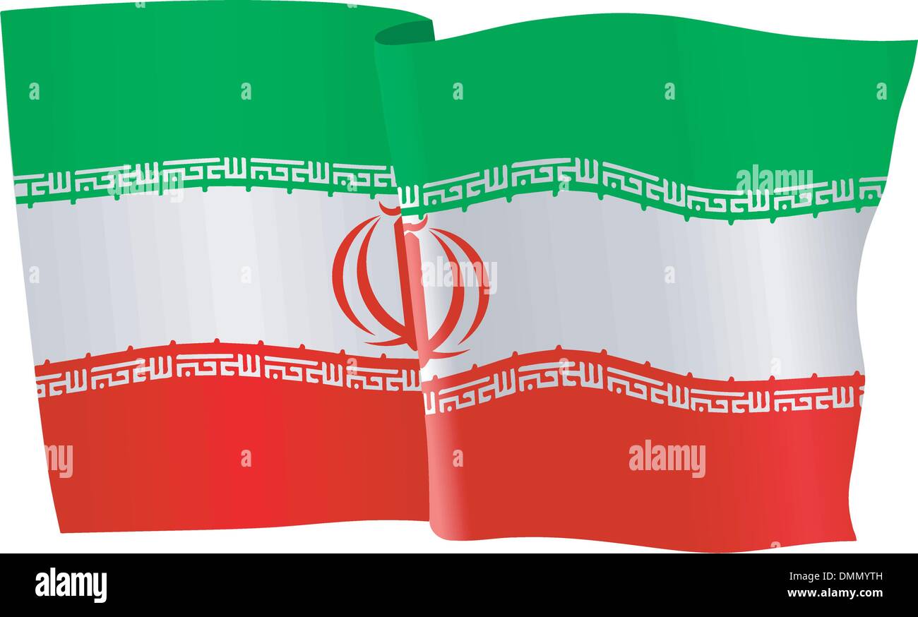 Bandiera dell'iran Immagini Vettoriali Stock - Alamy
