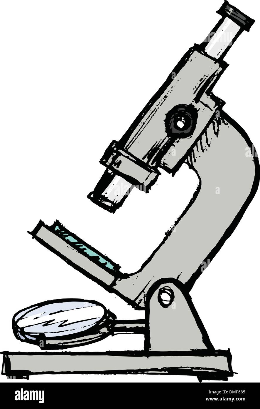 Microscopio view Immagini Vettoriali Stock - Alamy