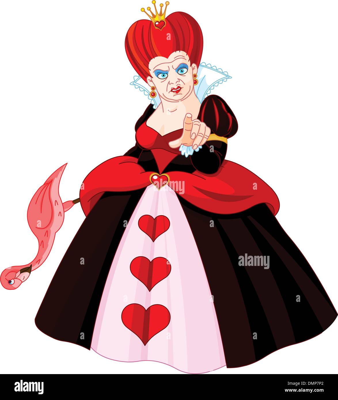 Regina di cuori carta Immagini Vettoriali Stock - Alamy