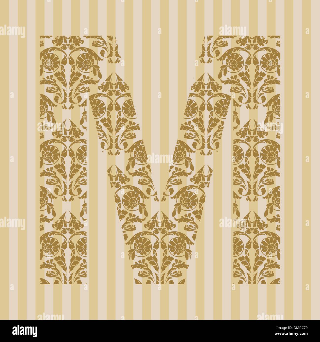 Lettera ornamentale m immagini e fotografie stock ad alta risoluzione ...