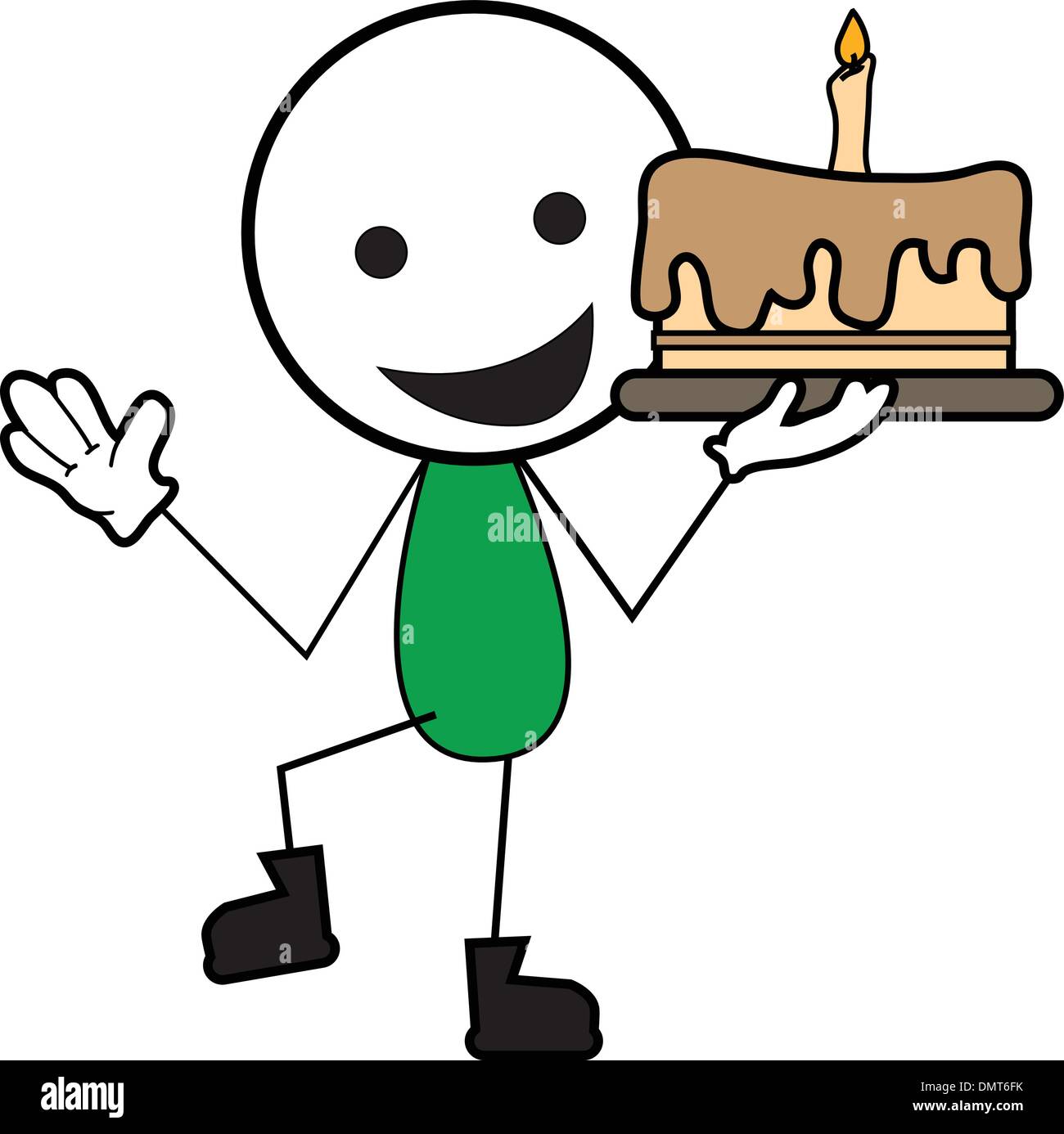 Stick figure illustration party Immagini Vettoriali Stock - Alamy