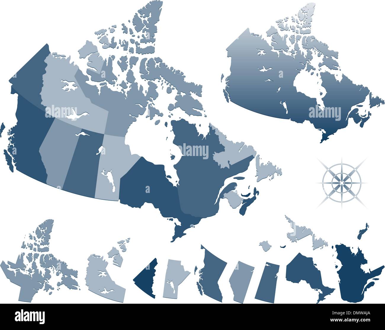 Mappa del canada immagini e fotografie stock ad alta risoluzione - Alamy