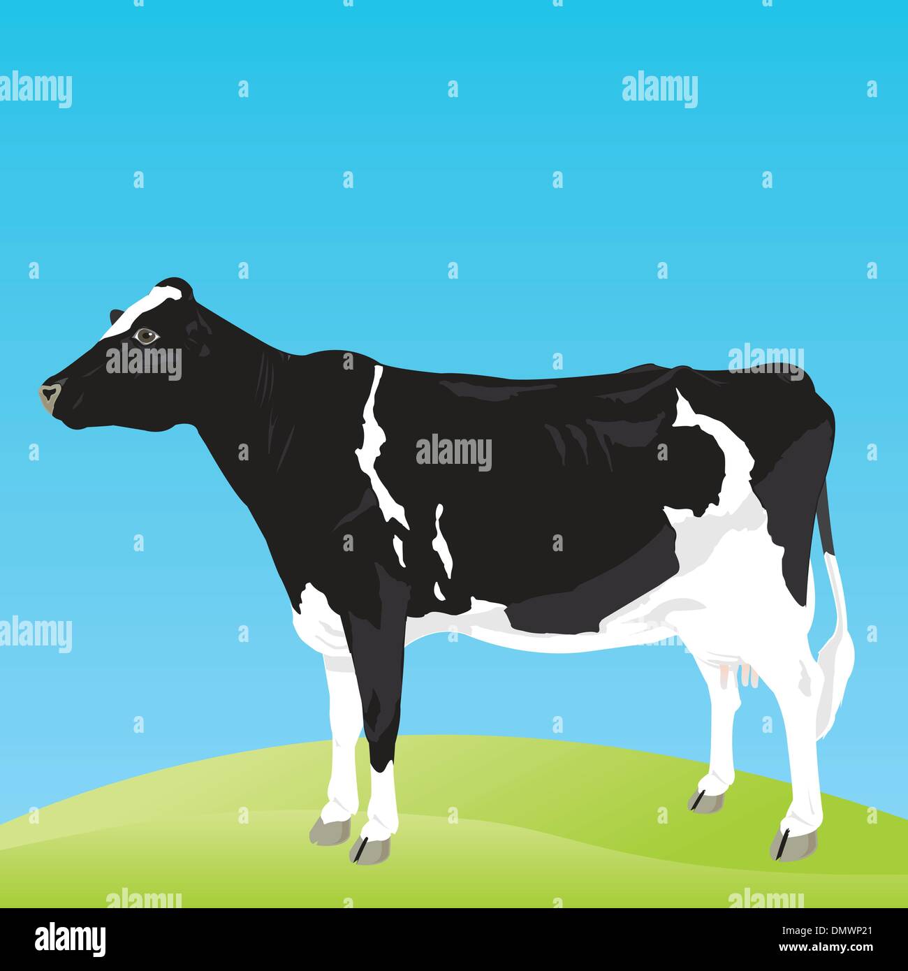 Disegno di mucca Immagini Vettoriali Stock - Alamy