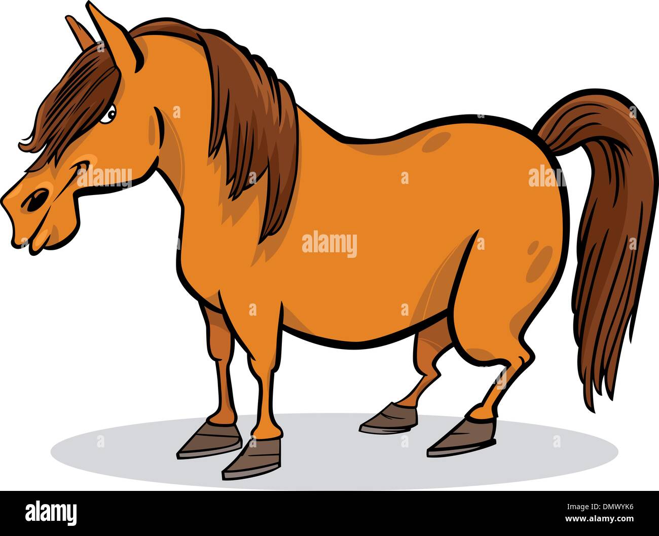Pony cartoon Immagini Vettoriali Stock - Alamy