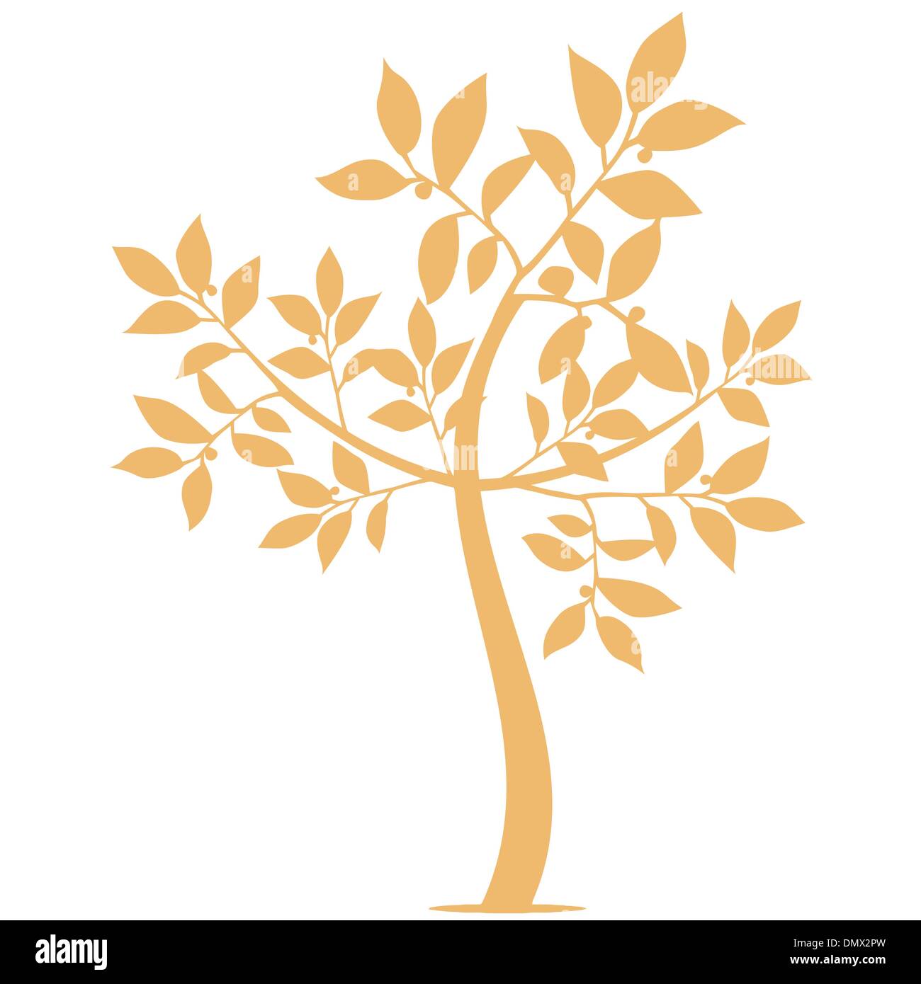 Silhouette albero Immagini Vettoriali Stock - Alamy