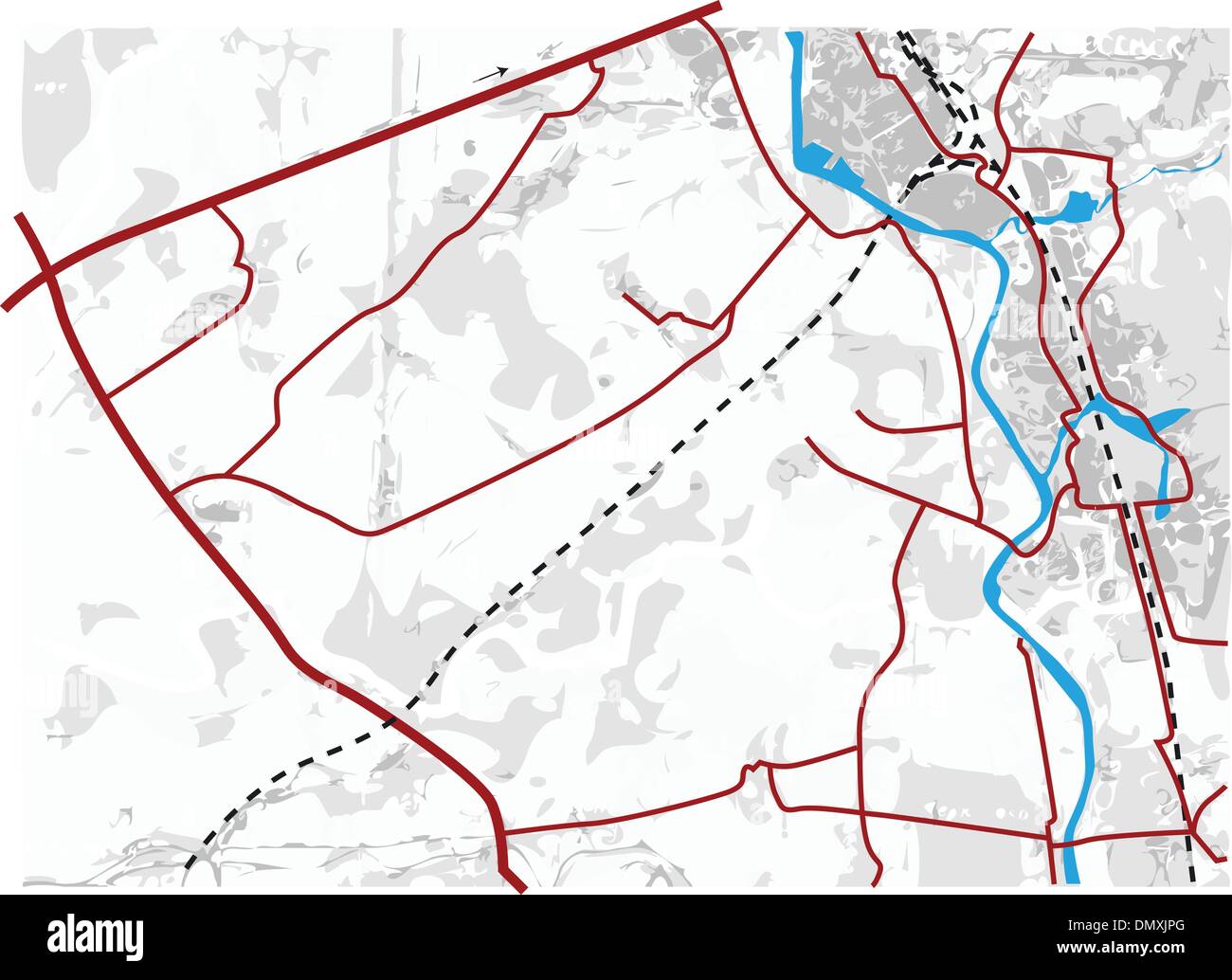 Mappa stradale bianca immagini e fotografie stock ad alta risoluzione ...