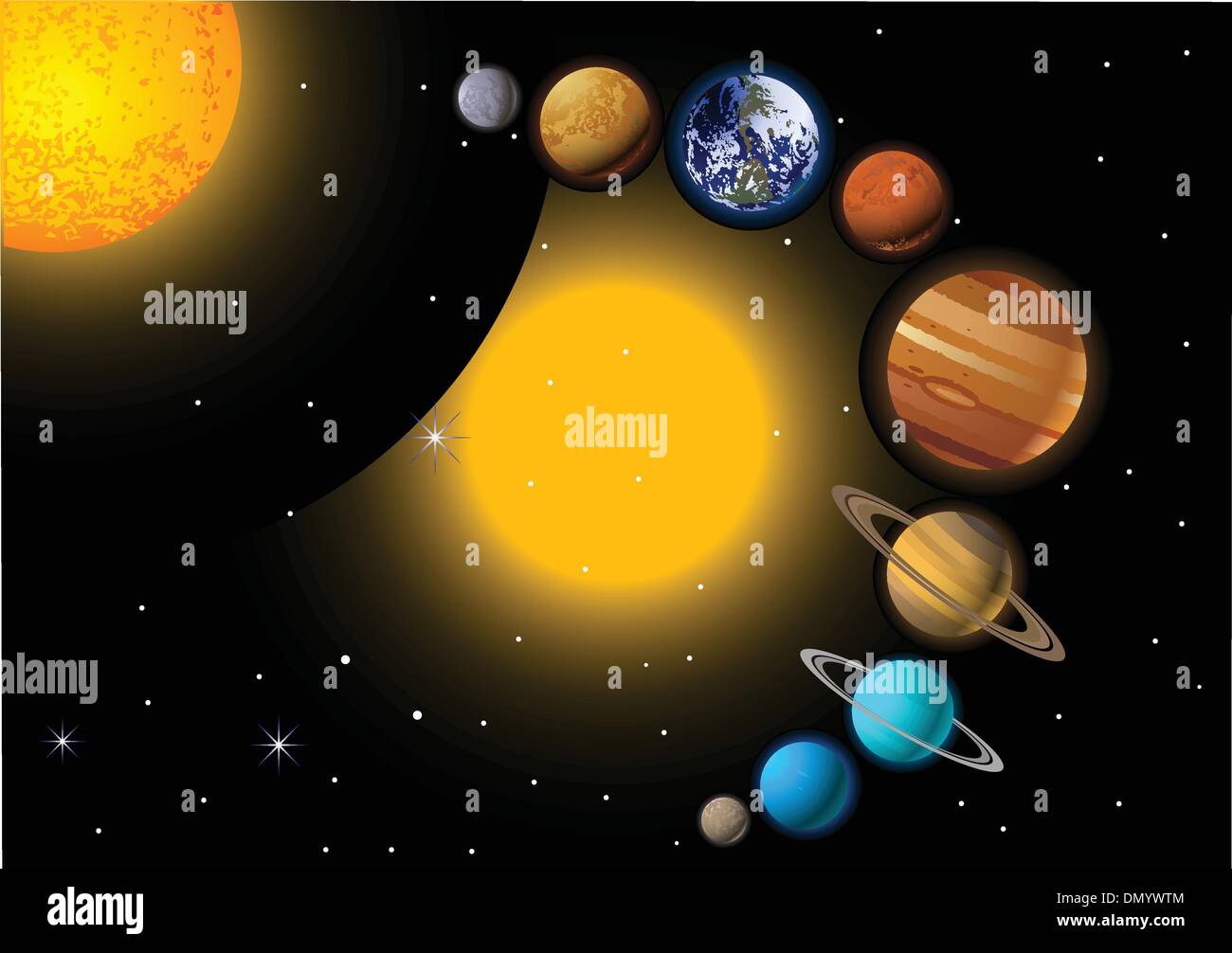 Sistema solare immagini e fotografie stock ad alta risoluzione - Alamy
