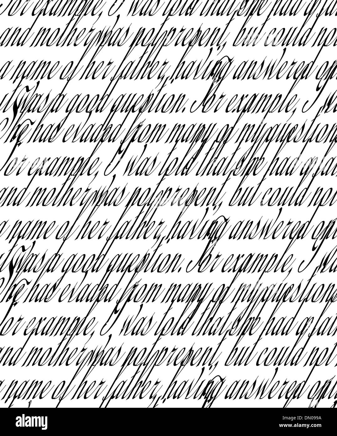 Testo manoscritto Immagini Vettoriali Stock - Alamy