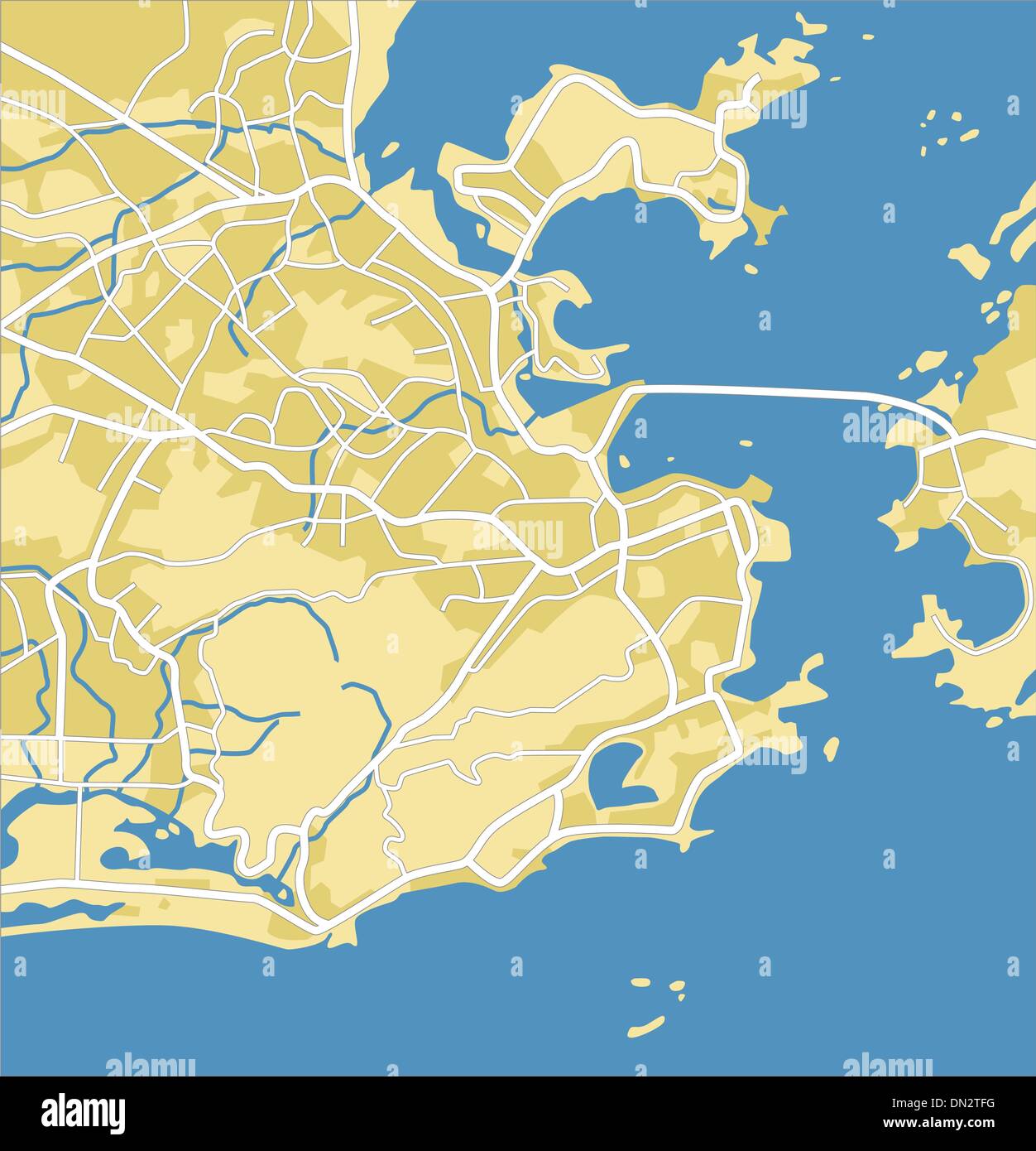 Mappa di rio Immagini Vettoriali Stock - Alamy