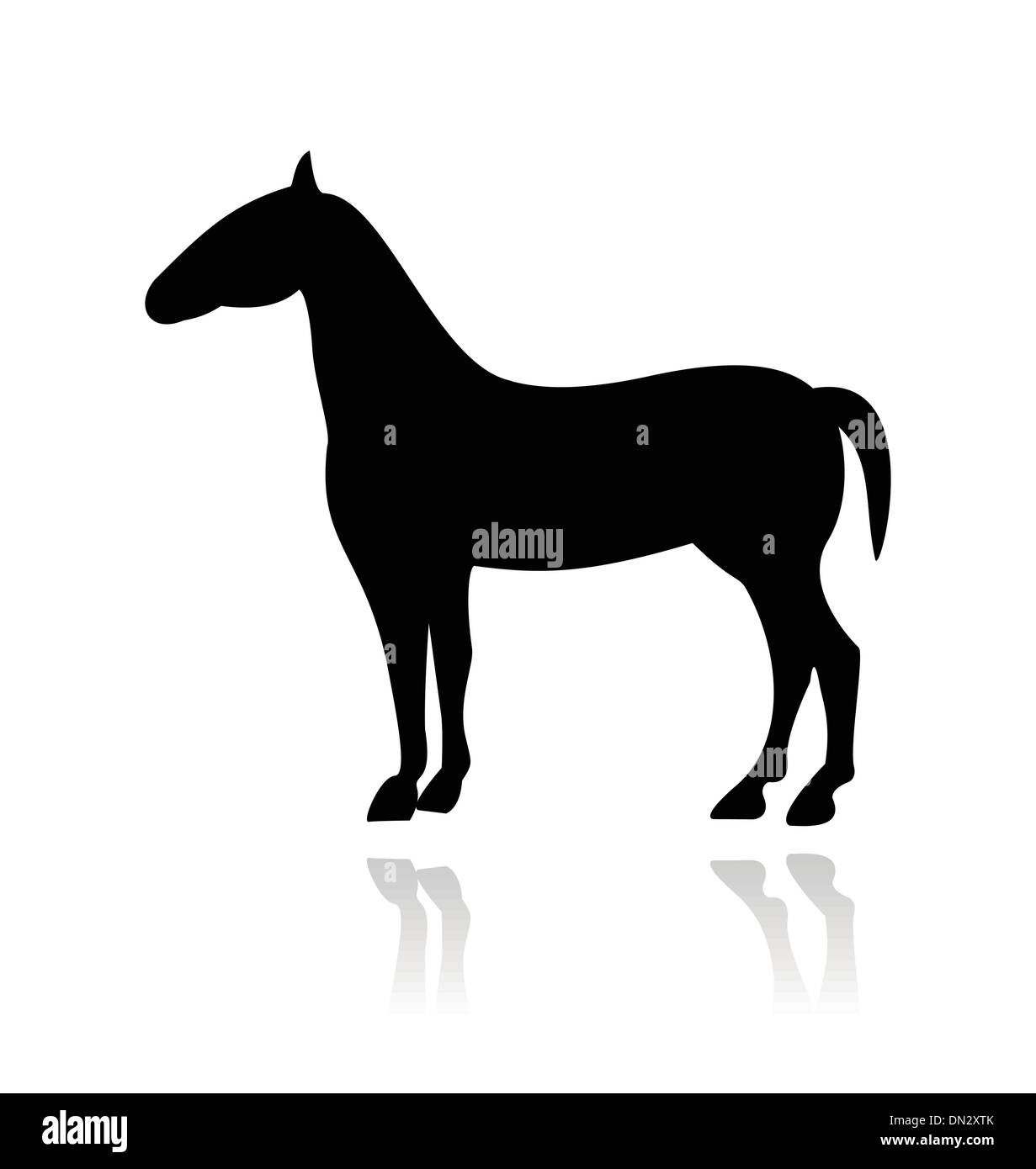 Emblema del cavallo da sella Foto e Immagini Stock in Bianco e Nero - Alamy