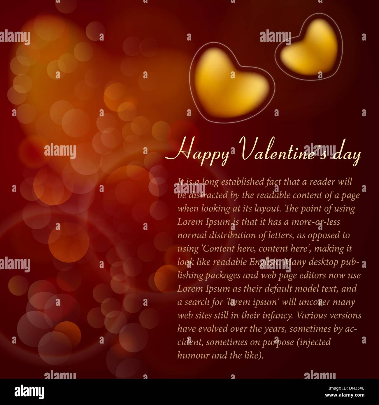 Sfondo di san valentin Immagini Vettoriali Stock - Alamy