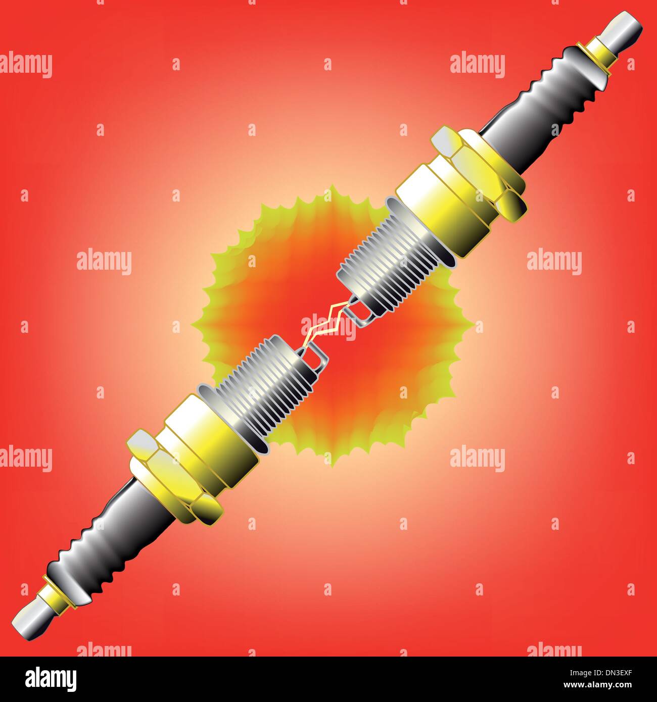 Spark plug drawing immagini e fotografie stock ad alta risoluzione - Alamy