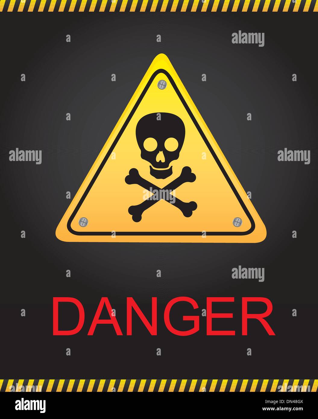 Cartello di pericolo Immagini Vettoriali Stock - Alamy
