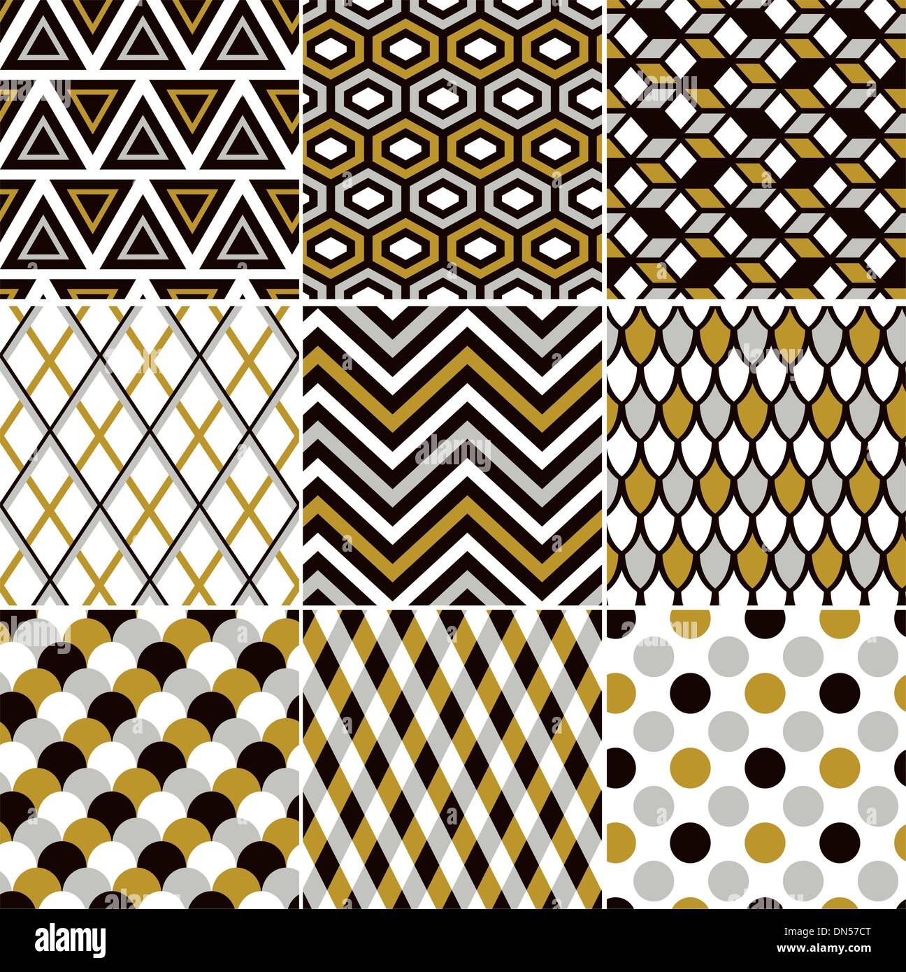 Gold pattern Immagini Vettoriali Stock - Alamy