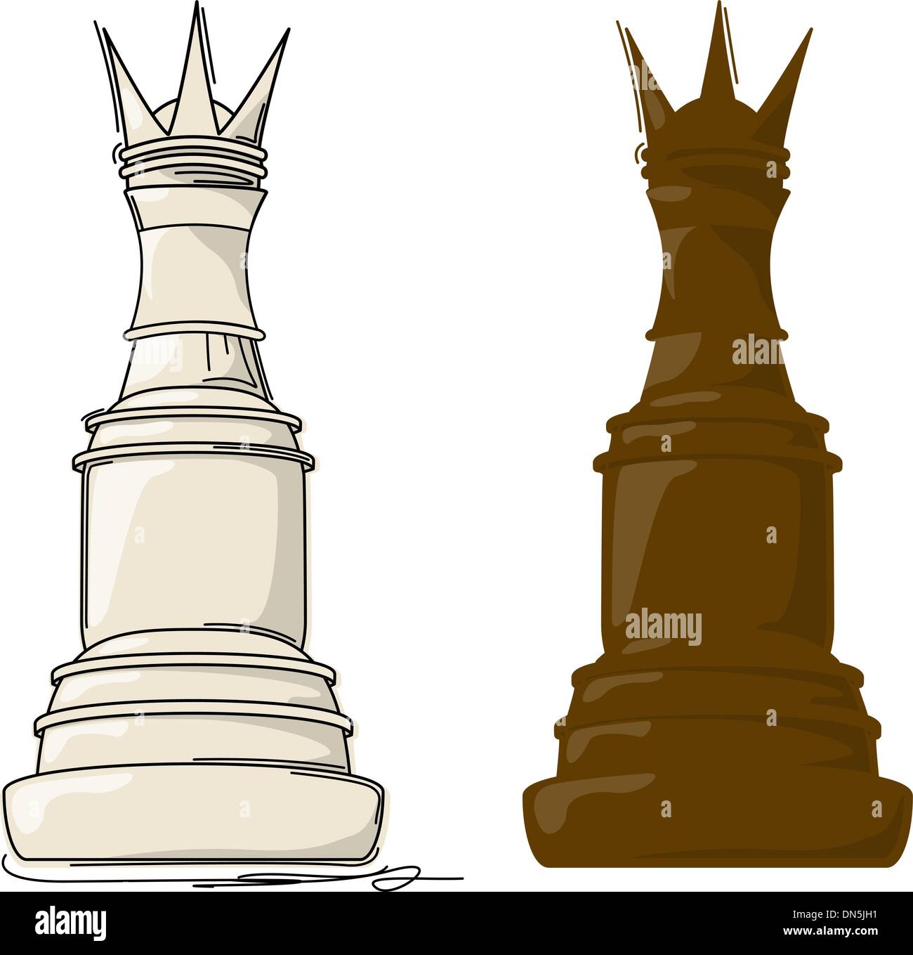 Disegno di scacchi Immagini Vettoriali Stock - Alamy