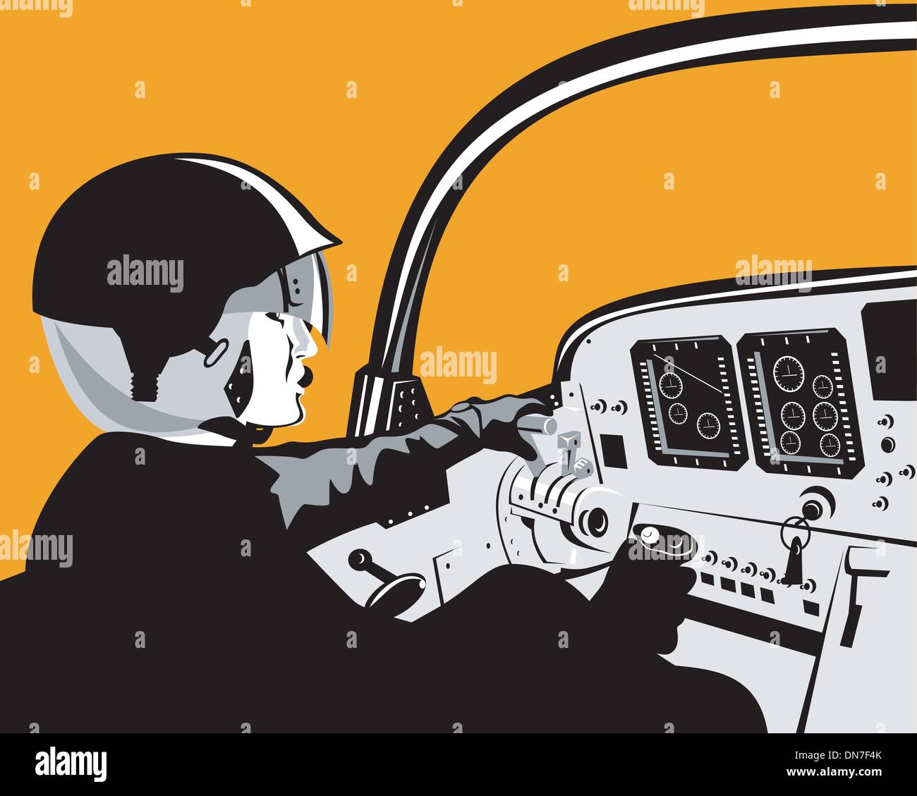 Cabina di pilotaggio Immagini Vettoriali Stock - Alamy